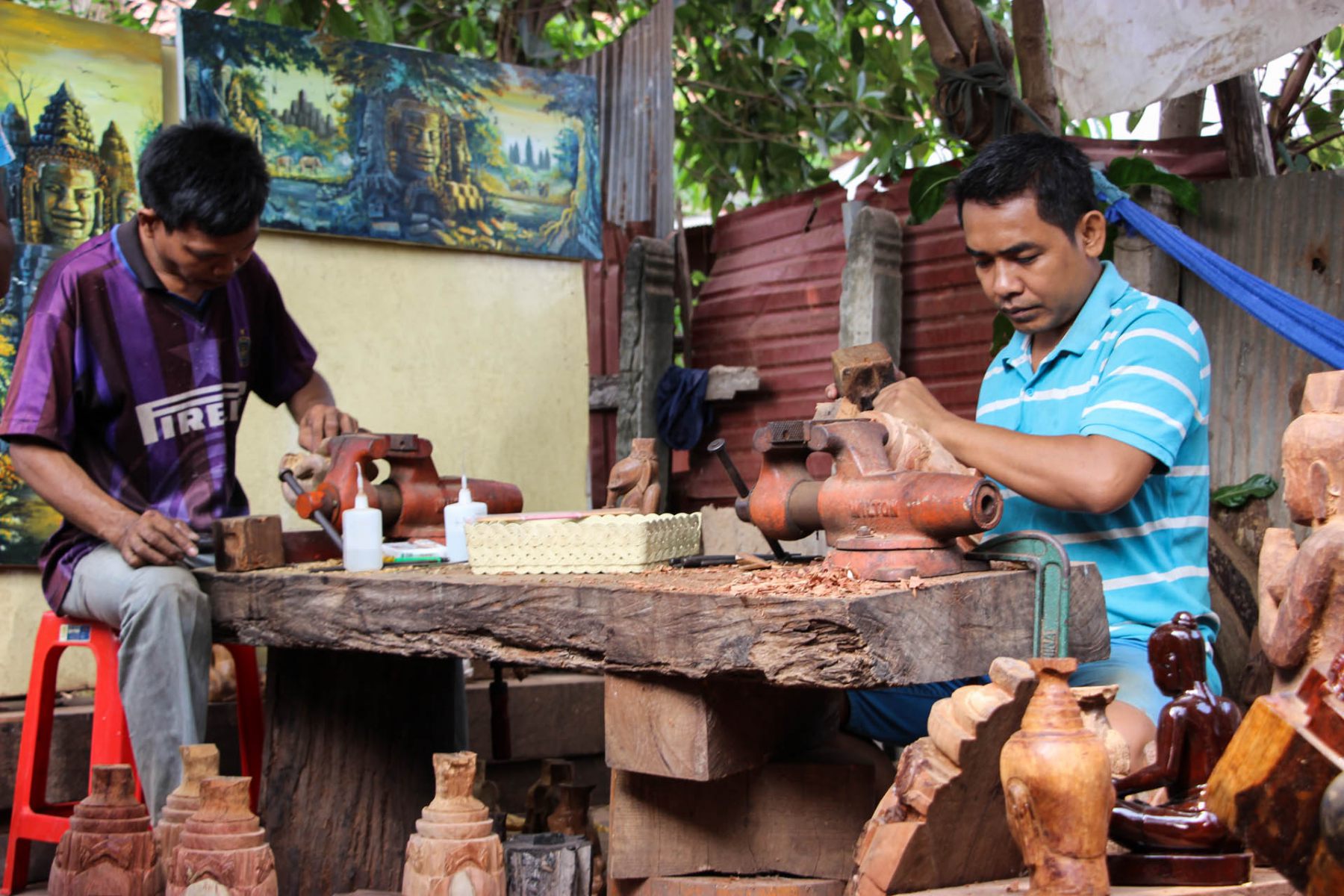 Wood Carving - Fair Trade Village